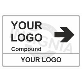 Buy Compound Right Arrow Logo Sign | Insignia Signs Ireland
