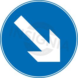 Buy Keep Right Sign Reflective Sign | Insignia Signs Ireland