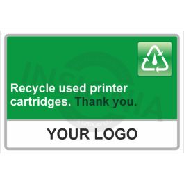 Buy Recycle Used Printer Cartridges Sign | Insignia Signs Ireland