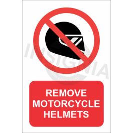 Buy Remove Motorcycle Helmets | Insignia Signs Ireland
