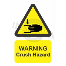 Buy Warning Crush Hazard | Insignia Signs Ireland