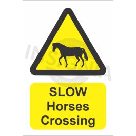 Buy Slow Horses Crossing | Insignia Signs Ireland