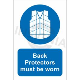 Buy Back Protectors must be worn | Insignia Signs Ireland