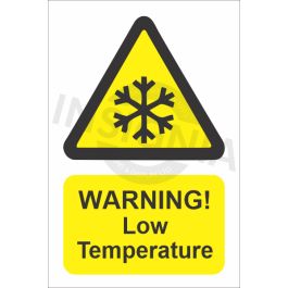 Buy Warning Low Temperature | Insignia Signs Ireland