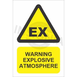 Buy Warning Explosive Atmosphere | Insignia Signs Ireland