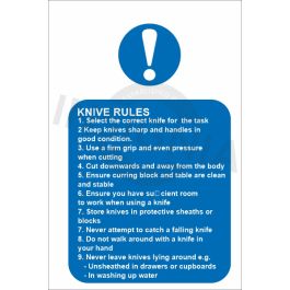 Buy Knive Rules | Insignia Signs Ireland
