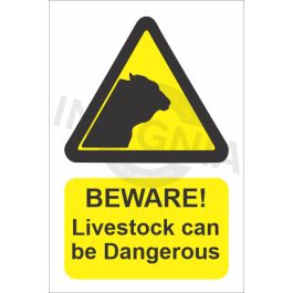 Buy Beware Livestock can be Dangerous | Insignia Signs Ireland