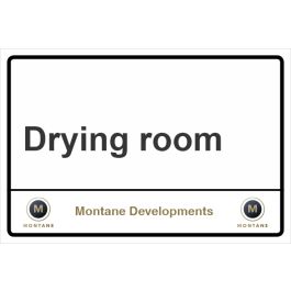 Montane Drying Room Sign