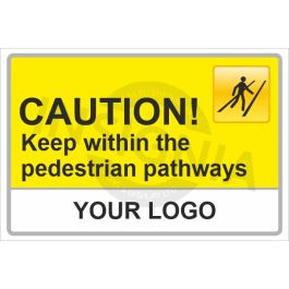 Buy Keep Within The Pedestrian Walkways Sign | Insignia Signs Ireland