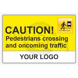Buy Pedestrian Crossing & Oncoming Traffic Sign | Insignia Signs Ireland