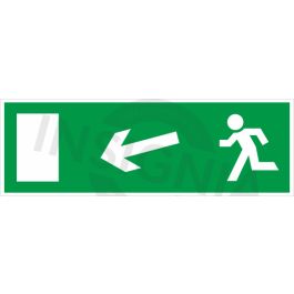 Buy Exit Left Down Sign | Insignia Signs Ireland