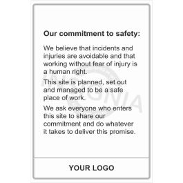 Buy Commitment To Safety Sign | Insignia Signs Ireland