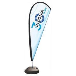 Buy 3 Meter Teardrop Flags Double Side C/W Poles and Carry Case ...