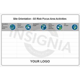 Buy Site Orientation - S5 Risk Focus Area Activities with Dry Wipe ...