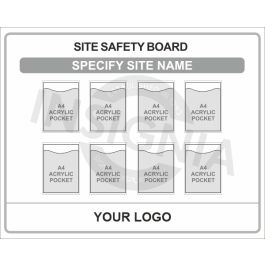 Buy Site Safety Board Complete with 8x Displays | Insignia Signs Ireland
