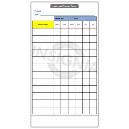 Buy Lean Last Planner Board | Insignia Signs Ireland